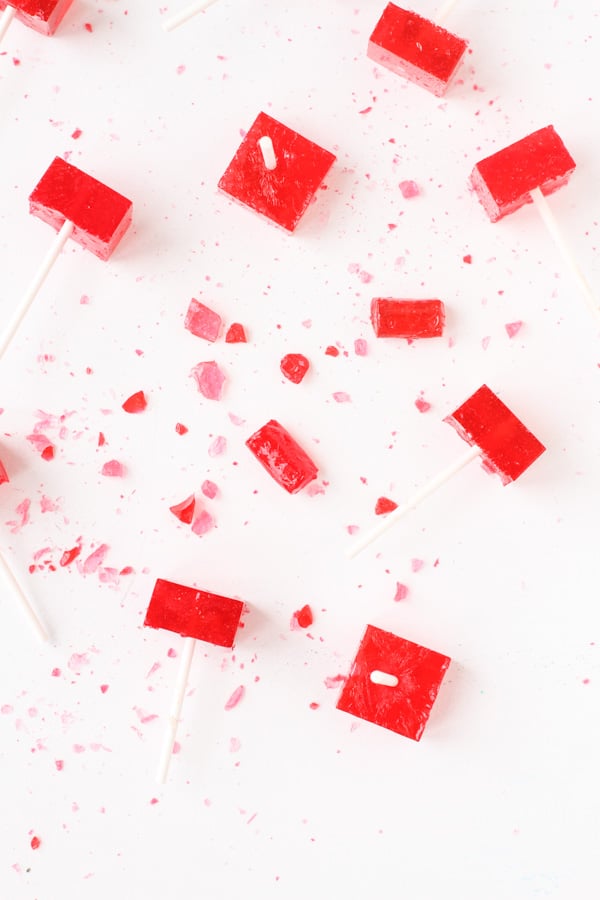 Don't Be a Square: How to Make (Square Shaped) V-Day Lollipops - Paper ...