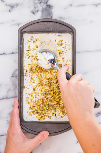 The Perfect Pear: Pistachio Pear Ice Cream - Paper and Stitch