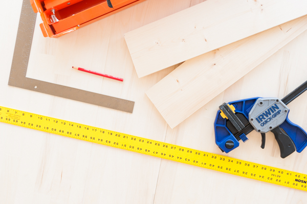 How to Make DIY Wood Workspace Tables + Studio Progress - Paper and Stitch