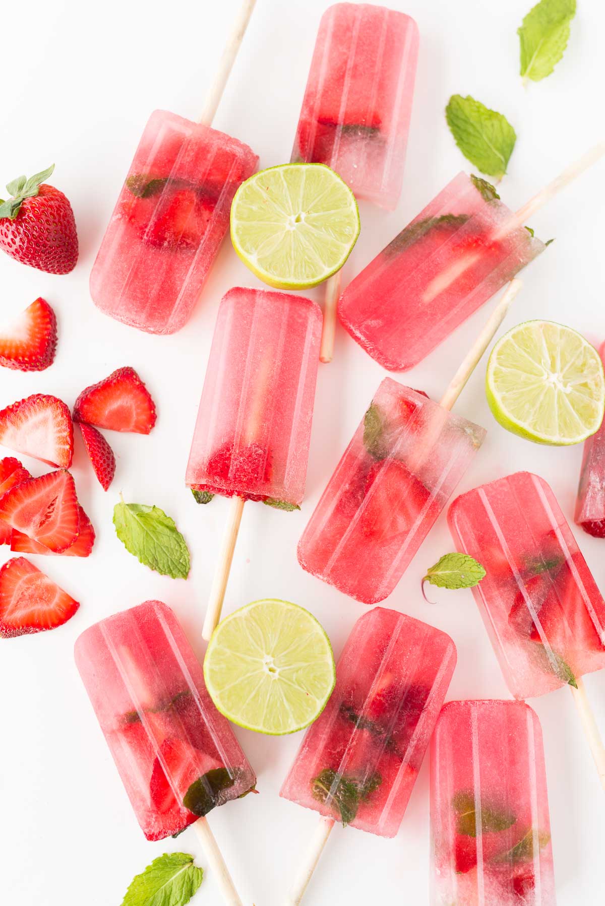 Oh, Mo You Didn't: Strawberry Mojito Popsicles - Paper and Stitch
