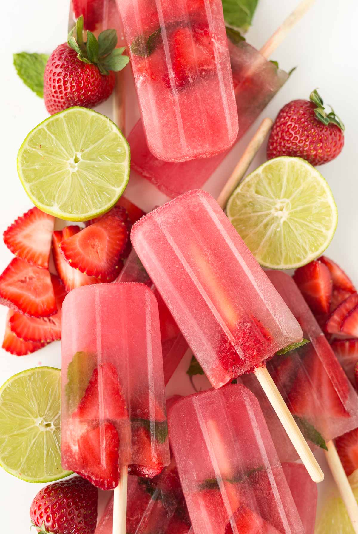 Oh, Mo You Didn't: Strawberry Mojito Popsicles - Paper and Stitch