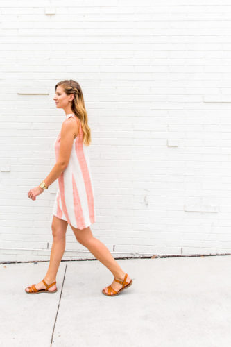 How to Sew a Summer Shift Dress from a Tablecloth - Paper and Stitch