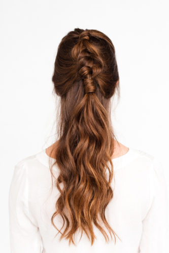 Pony Up: A Half Up Pony Braid Hair Tutorial - Paper and Stitch
