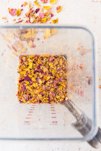 How to Dry Rose Petals + Make Rose Petal Bath Salts