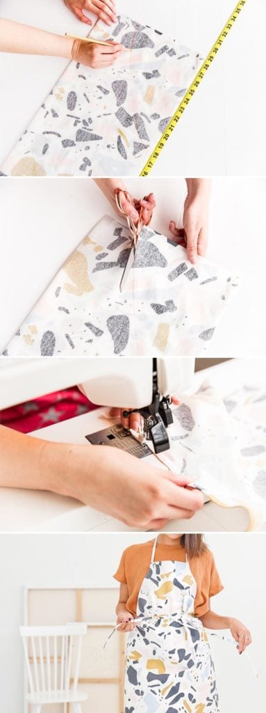 How to Sew an Apron in 10 Minutes (Simple Sewing DIY)