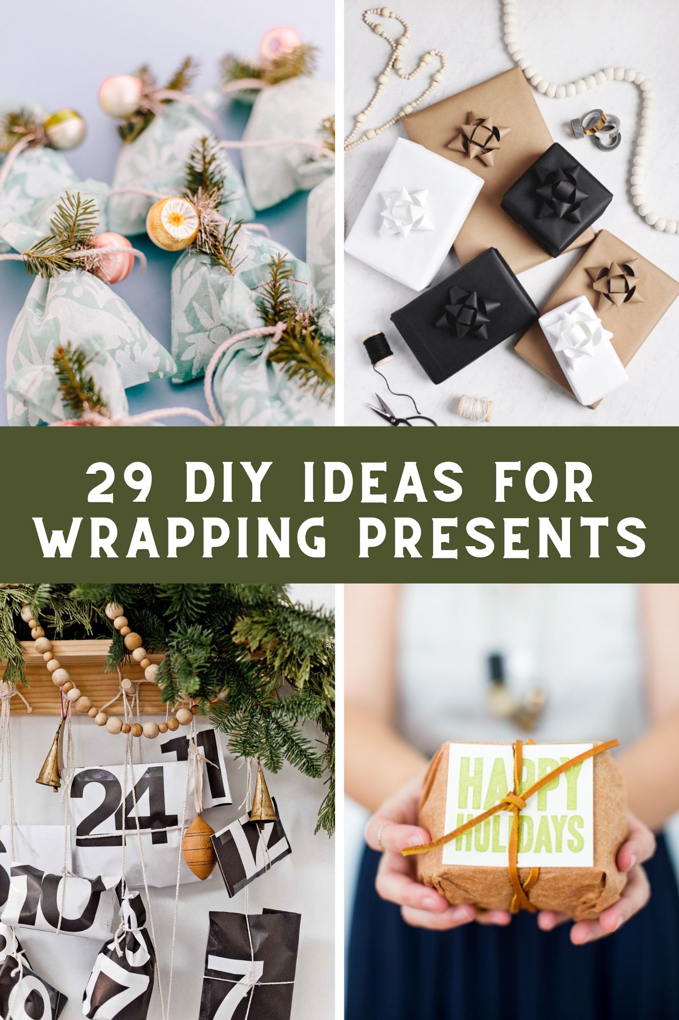 33 DIY Gift Wrap Ideas for the Holidays