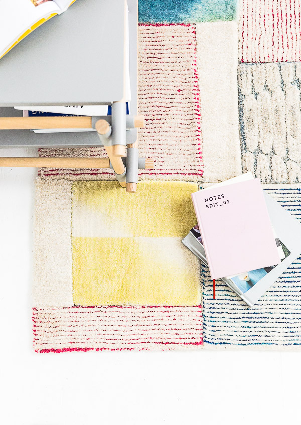 How to Make a Large Scale (Patchwork) DIY Rug - Paper and Stitch