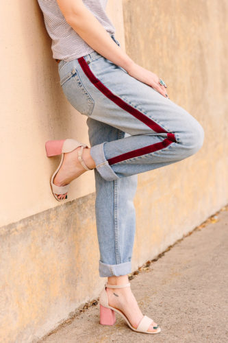 Try This Trend: No-Sew DIY Side-Stripe Pants - Paper and Stitch