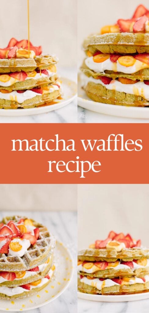 Green with Envy: Matcha Waffles Recipe - Paper and Stitch