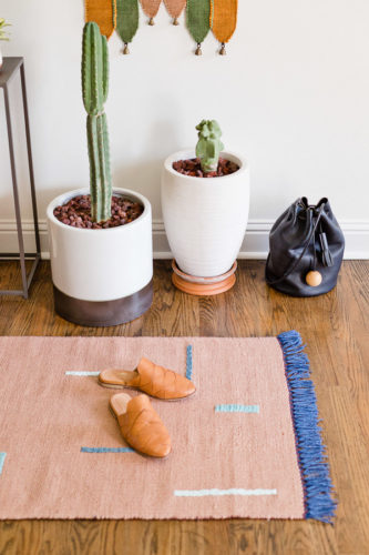 How to Customize a Plain Rug with Embroidery (DIY) - Paper and Stitch