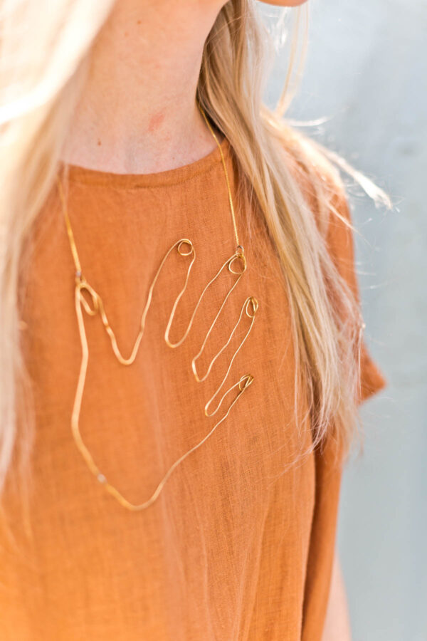 How to Make a Wire Hand Necklace (Beginners Soldering Project)