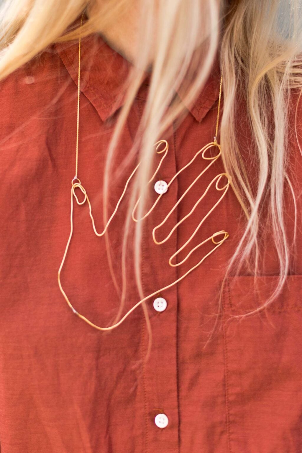 How to Make a Wire Hand Necklace (Beginners Soldering Project)