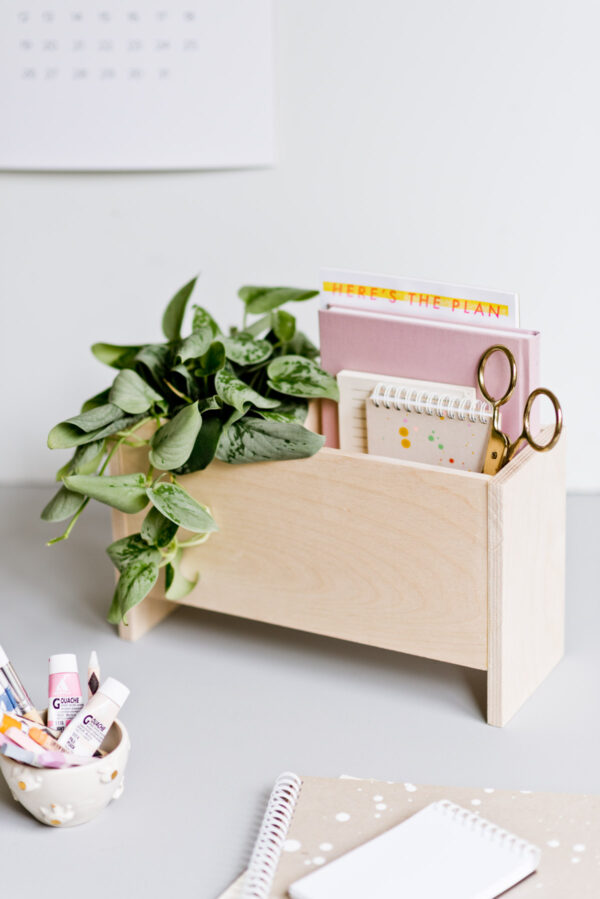 How to Make a Wooden Desk Organizer (DIY)