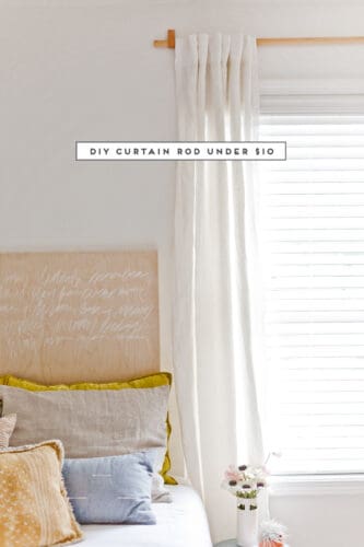 How to Make DIY Curtain Rods for Less than $10