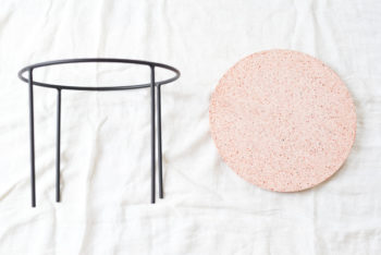 10 Minute DIY Side Table Made with Stone