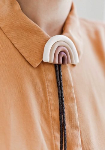 How to Make a Clay Rainbow Bolo Tie (And Other Clay Accesories)