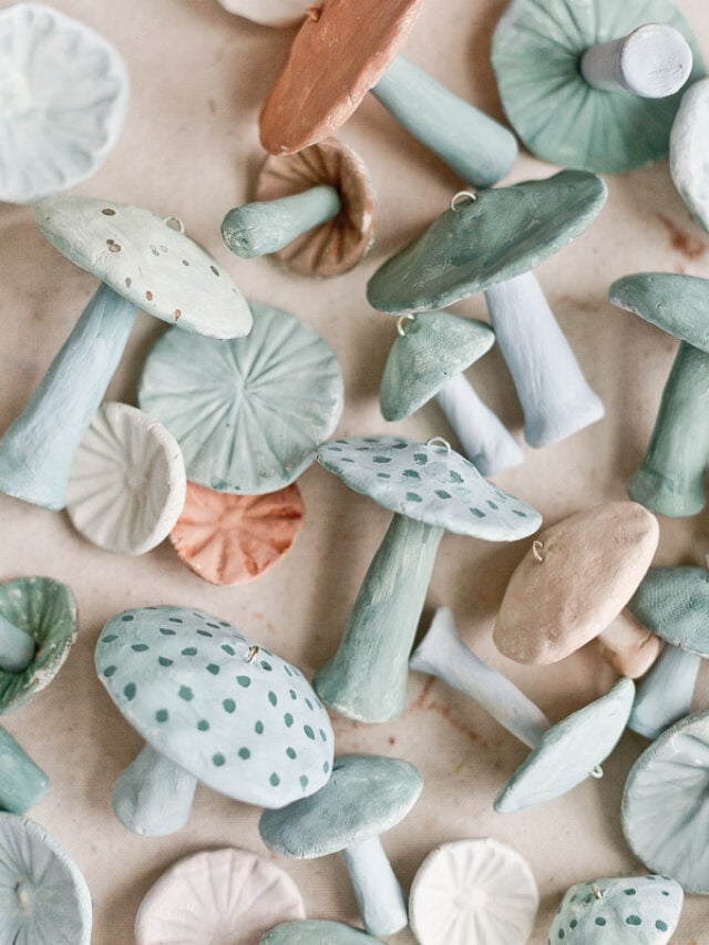 HOW TO MAKE CLAY MUSHROOMS STORY - Paper and Stitch