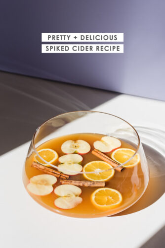 Easy Spiked Apple Cider Batch Cocktail Recipe