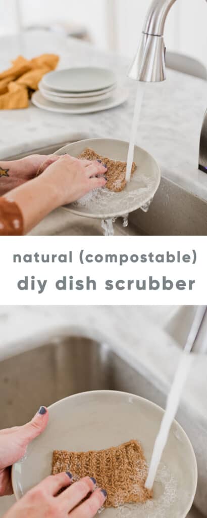 Make Your Own Eco-Friendly Reusable Dish Scrubber - Paper and Stitch