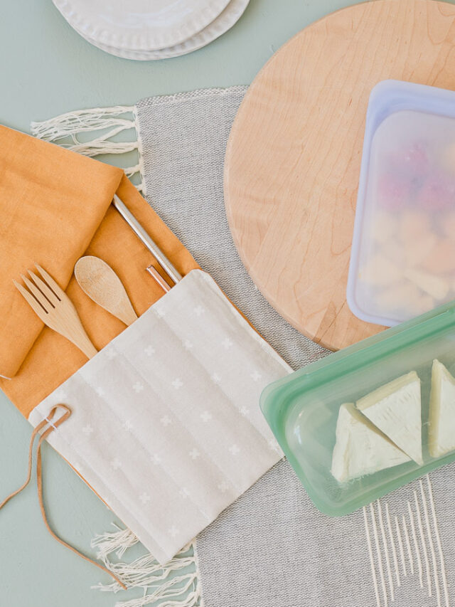 QUICK SEWING PROJECT: FABRIC UTENSIL WRAP FOR REUSABLE ON THE GO STORY ...