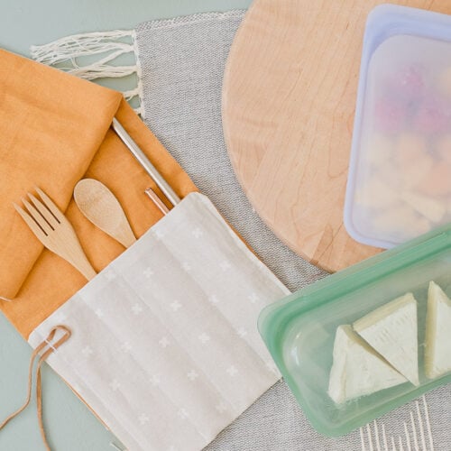 Quick Sewing Project: A Fabric Utensil Wrap for Reusables On the Go