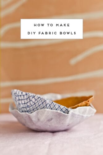 How to Make Fabric Bowls (Similar to Paper Mache but with Fabric Scraps)