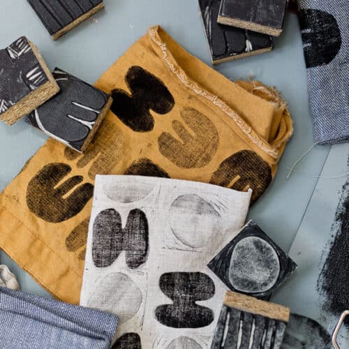 Block Printing 101: How to Block Print Fabric - Paper and Stitch