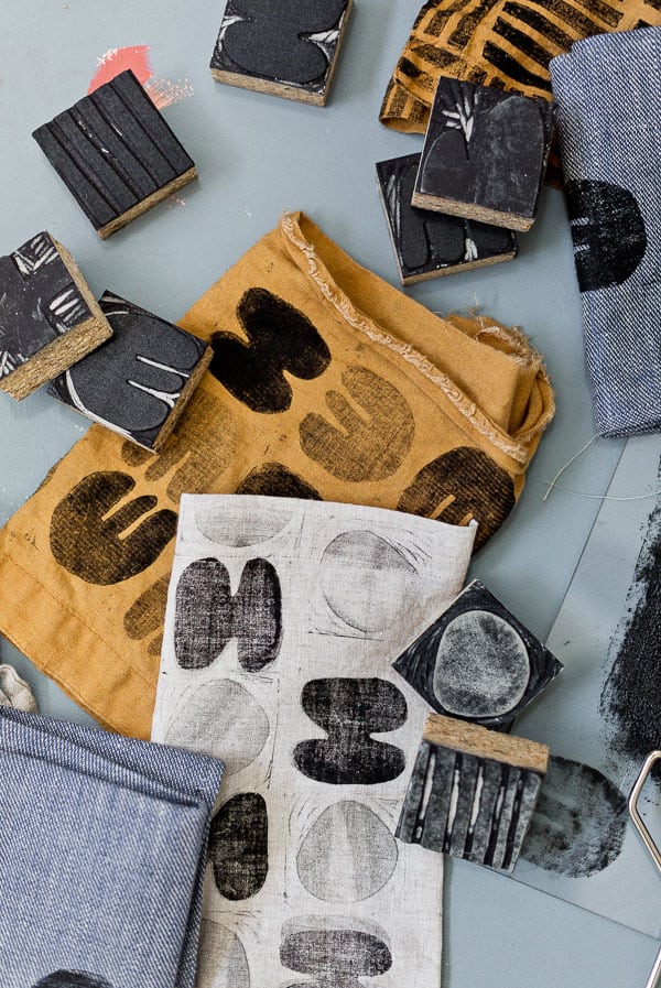 Block Printing 101: How to Block Print Fabric - Paper and Stitch