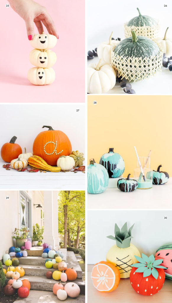 38 Modern No-Carve Pumpkin Decorating Ideas for Halloween