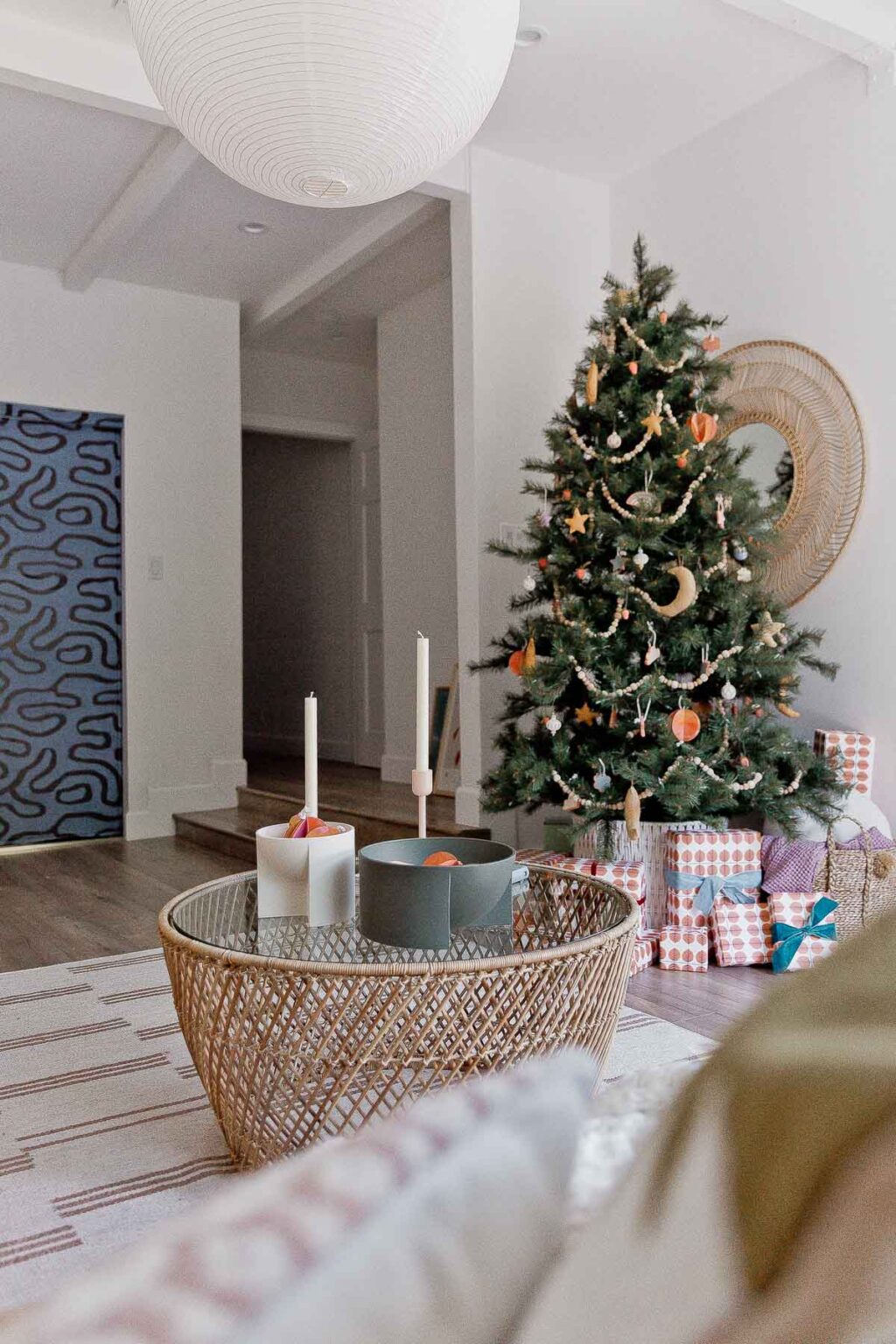 (Mostly) Subtle Holiday / Winter Decorating - Paper and Stitch