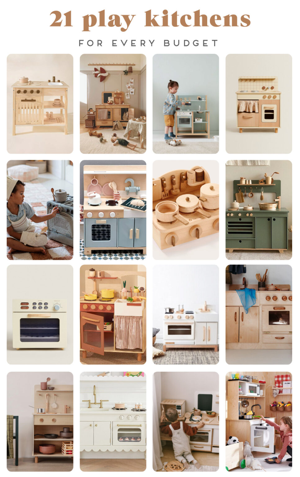 21 Play Kitchens for Every Budget - Paper and Stitch