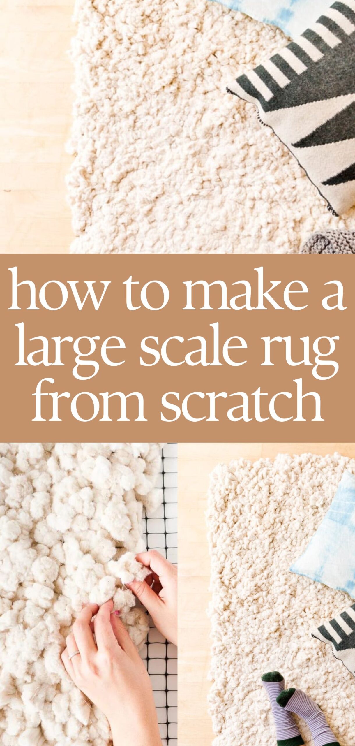 DIY Rug Idea: How to Make a Rug from Scratch (Large Scale)