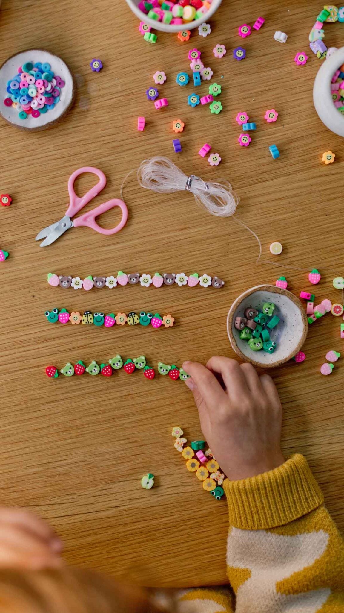 Clay Bead Bracelet Ideas - Paper and Stitch
