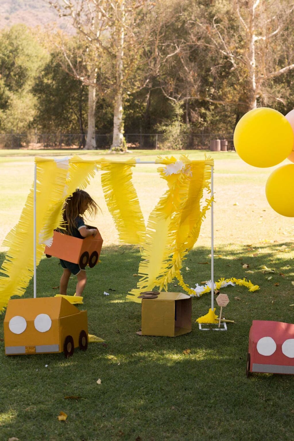 Construction Birthday Party meets Car Themed Birthday Party