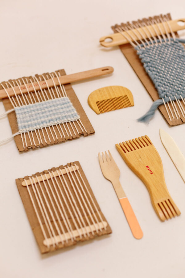 How to Make a Cardboard Loom - Paper and Stitch