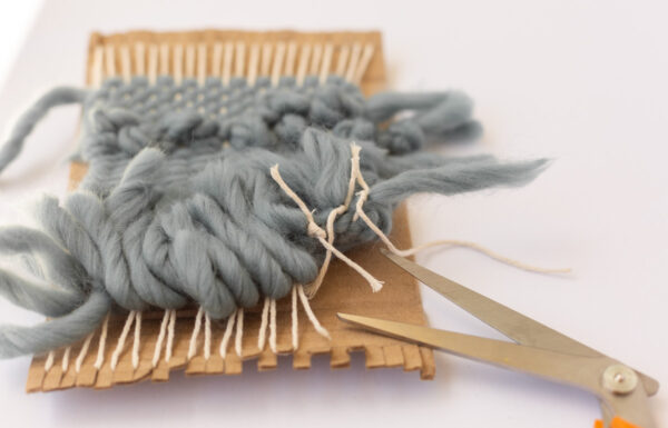 How to Make a Cardboard Loom - Paper and Stitch