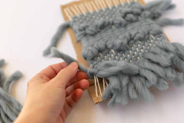 How to Make a Cardboard Loom - Paper and Stitch