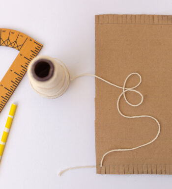 How to Make a Cardboard Loom - Paper and Stitch