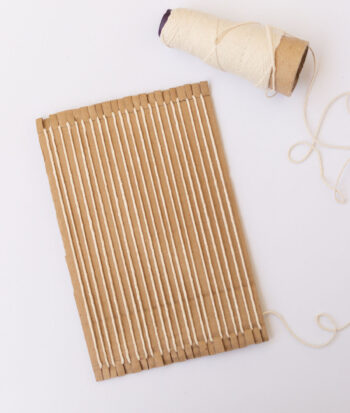 How to Make a Cardboard Loom - Paper and Stitch