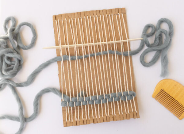 How to Make a Cardboard Loom - Paper and Stitch