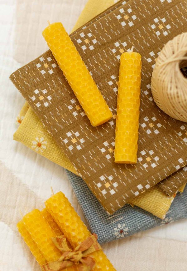 How to Make Rolled Beeswax Candles - Paper and Stitch