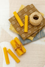 How to Make Rolled Beeswax Candles - Paper and Stitch