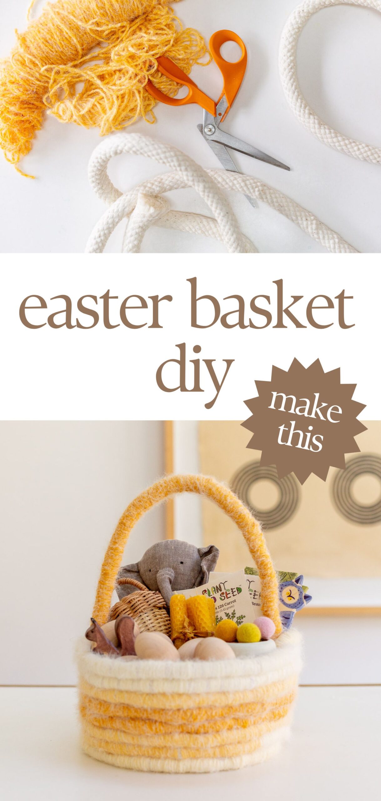 DIY Easter Basket from Scratch - Paper and Stitch