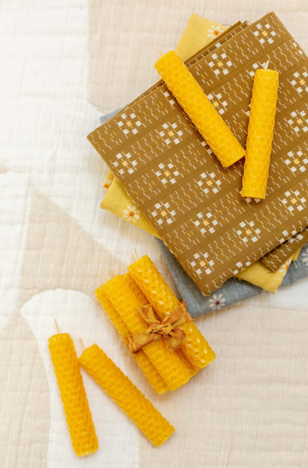 How to Make Rolled Beeswax Candles - Paper and Stitch