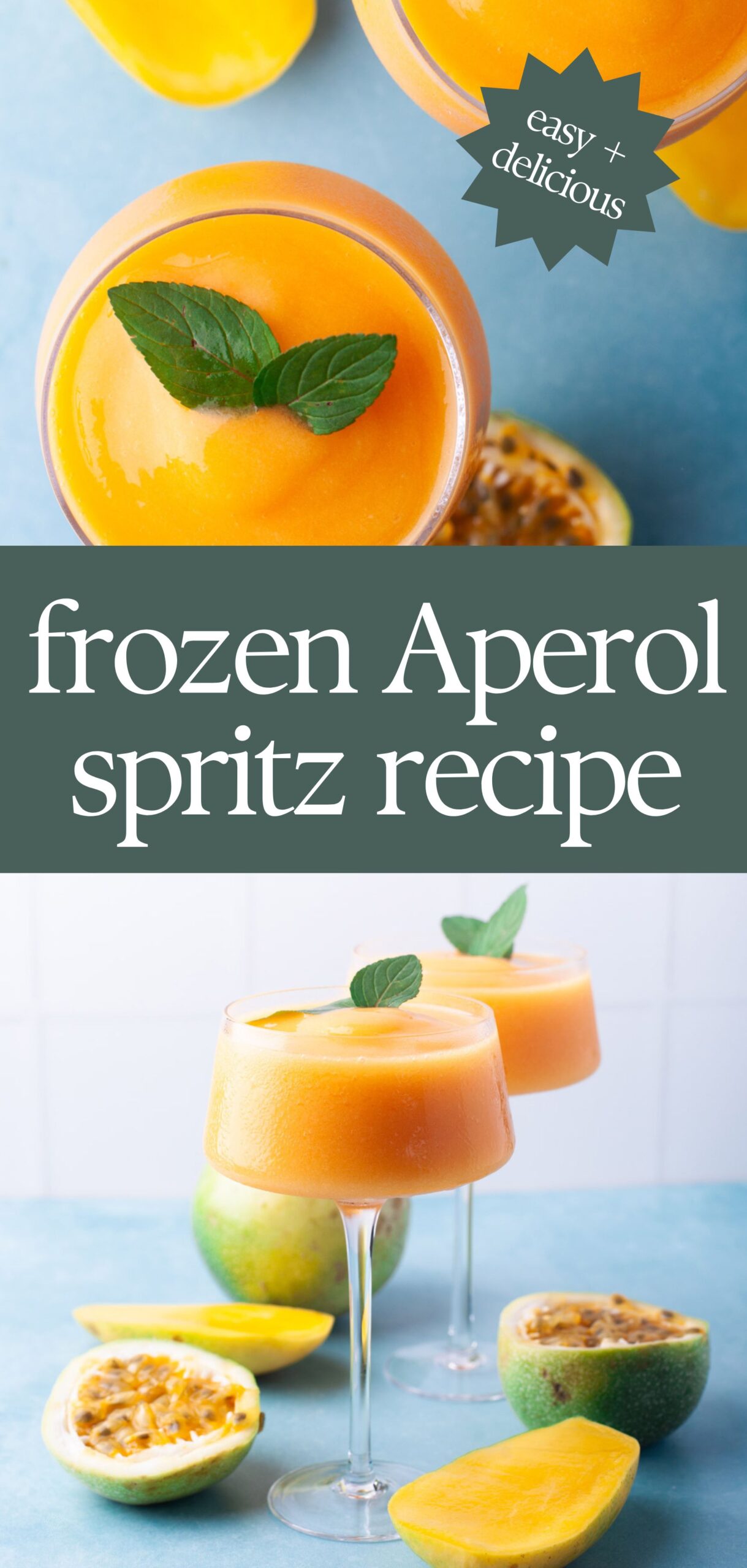 Frozen Aperol Spritz - Paper and Stitch